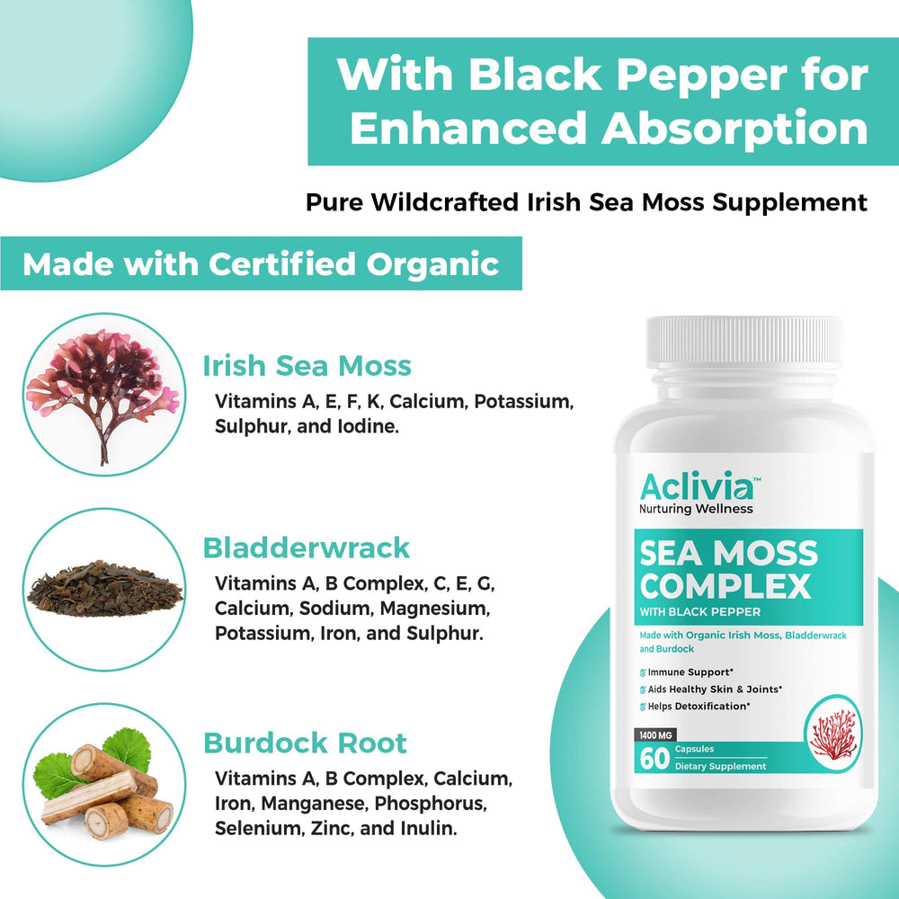 Sea Moss Complex - Enhance Wellness with Organic Superfood